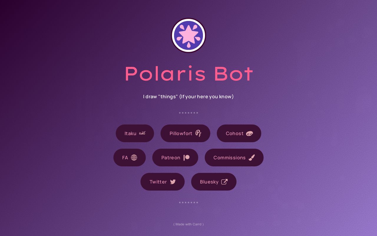 PolarisBot Carrd
